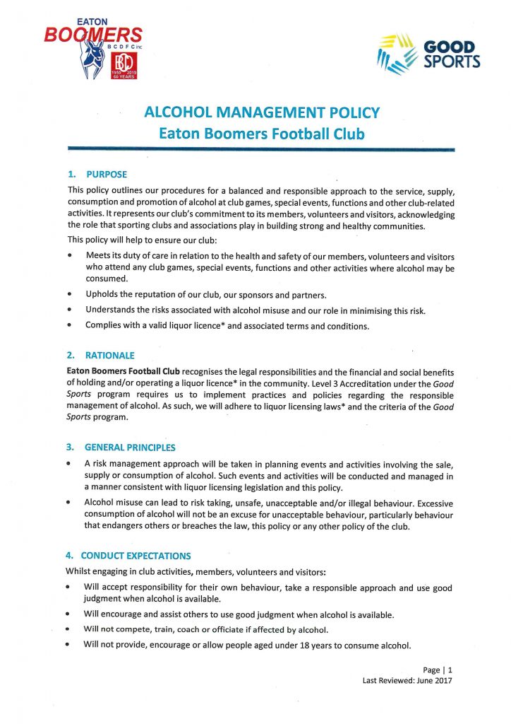 Policies & Documents – Eaton Football Club